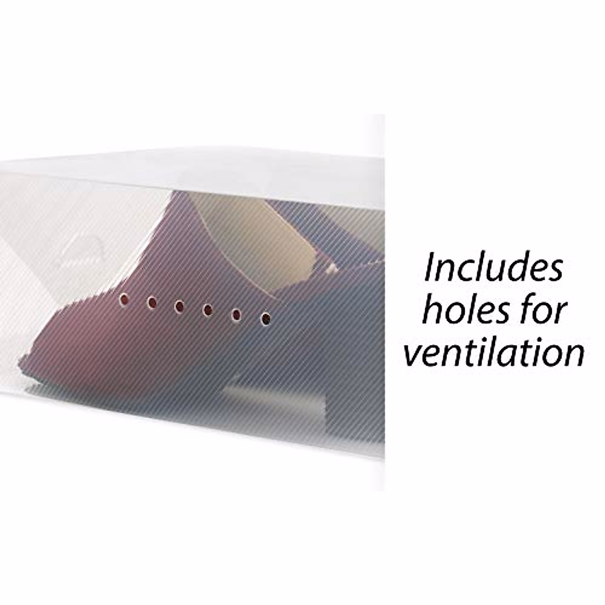 Whitmor Clear Vue Women's Shoe Box, Set of 4, White, 4 Count