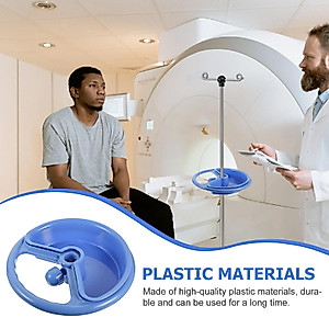 Cabilock Infusion Support Dining Tray Plastic Tray Hospital Supply Storage Tray for Perfusion Support Infusion Support Accessory Plastic Infusion Tray Detachable Drip Stand Plate