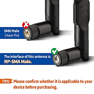 Bingfu 4G LTE Cellular Trail Camera Antenna 8dBi RP-SMA Male Antenna (2-Pack) Compatible with Spypoint Link Micro Solar EVO Link S Dark Wildlife Hunting Game Cam Outdoor Mobile Security Camera