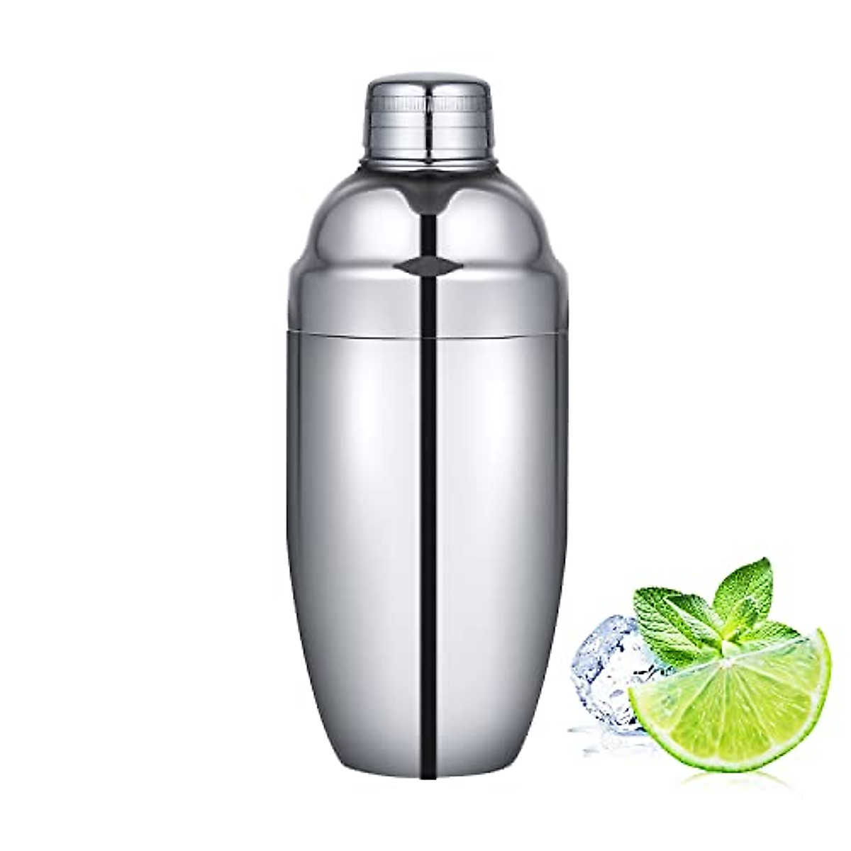 Aolzg Cocktail Shaker, 18oz Martini Shaker, Cocktail Stainless Steel ...