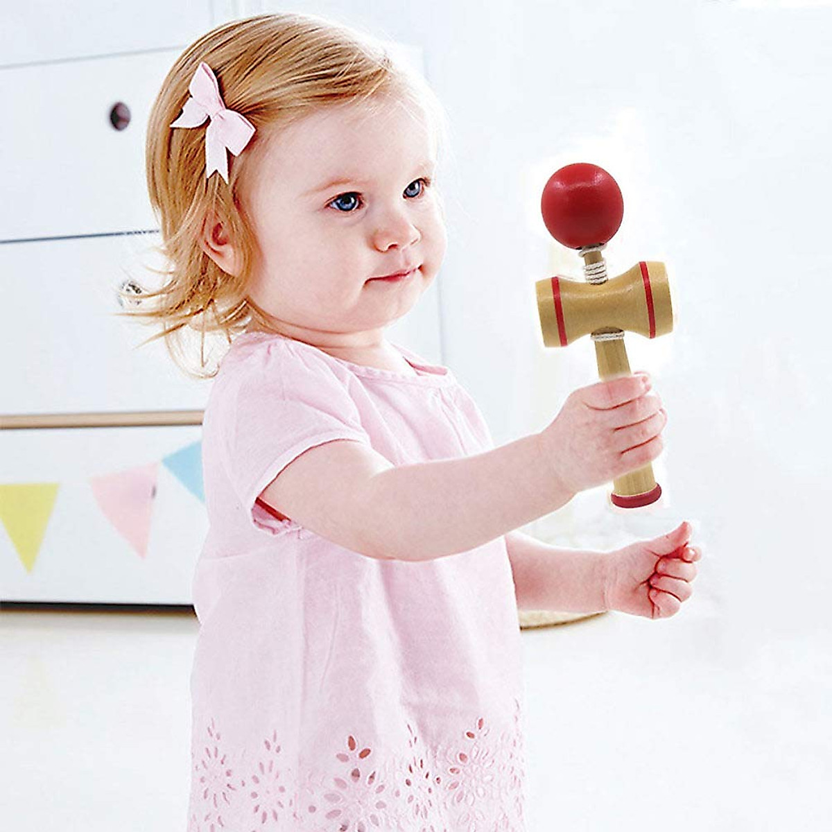 BESPORTBLE Wooden Tribute Kendama Toy Japanese Cup and Ball Catch Kadoma Game Ball in Cup Game Hand Eye Coordination Ball Catching Cup 2pcs