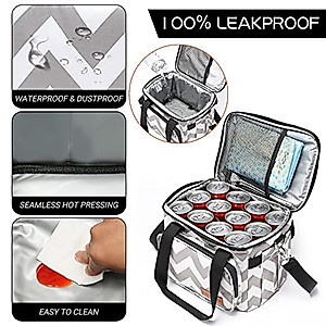 uoloao Large Lunch Bag Men Women for Work, 18Can(10L) Insulated Lunch Box Cooler Bag Leakproof, Adult Lunch Box with Adjustable Shoulder Strap for Office Picnic Beach School