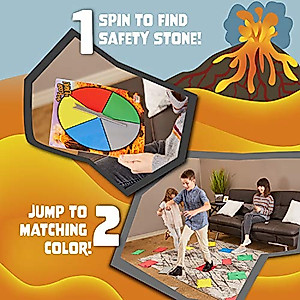 The Floor is Lava - The Original - Interactive Game for Kids and Adults - Promotes Physical Activity - Indoor and Outdoor Safe