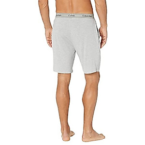 Calvin Klein Men's Ultra Soft Modern Modal Lounge Sleep Short, Grey Heather, M