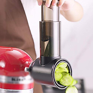 Slicer Shredder Attachments for KitchenAid Stand Mixer Cheese Grater Attachment for KitchenAid, Slicer Accessories with 3 Blades by InnoMoon