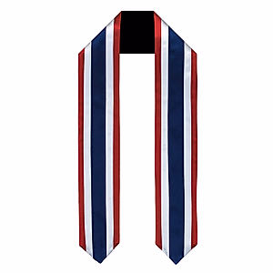 Vision Wear Thailand Flag Graduation Sash/Stole International Study Abroad Adult Unisex