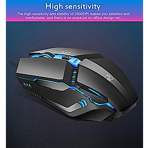 Akin K3 USB Wired Gaming Mouse Notebook Gaming Mouse 7-color RGB RGB Chroma Backlit Competitive Mouse Ergonomic 7 Button Programmable Mouse