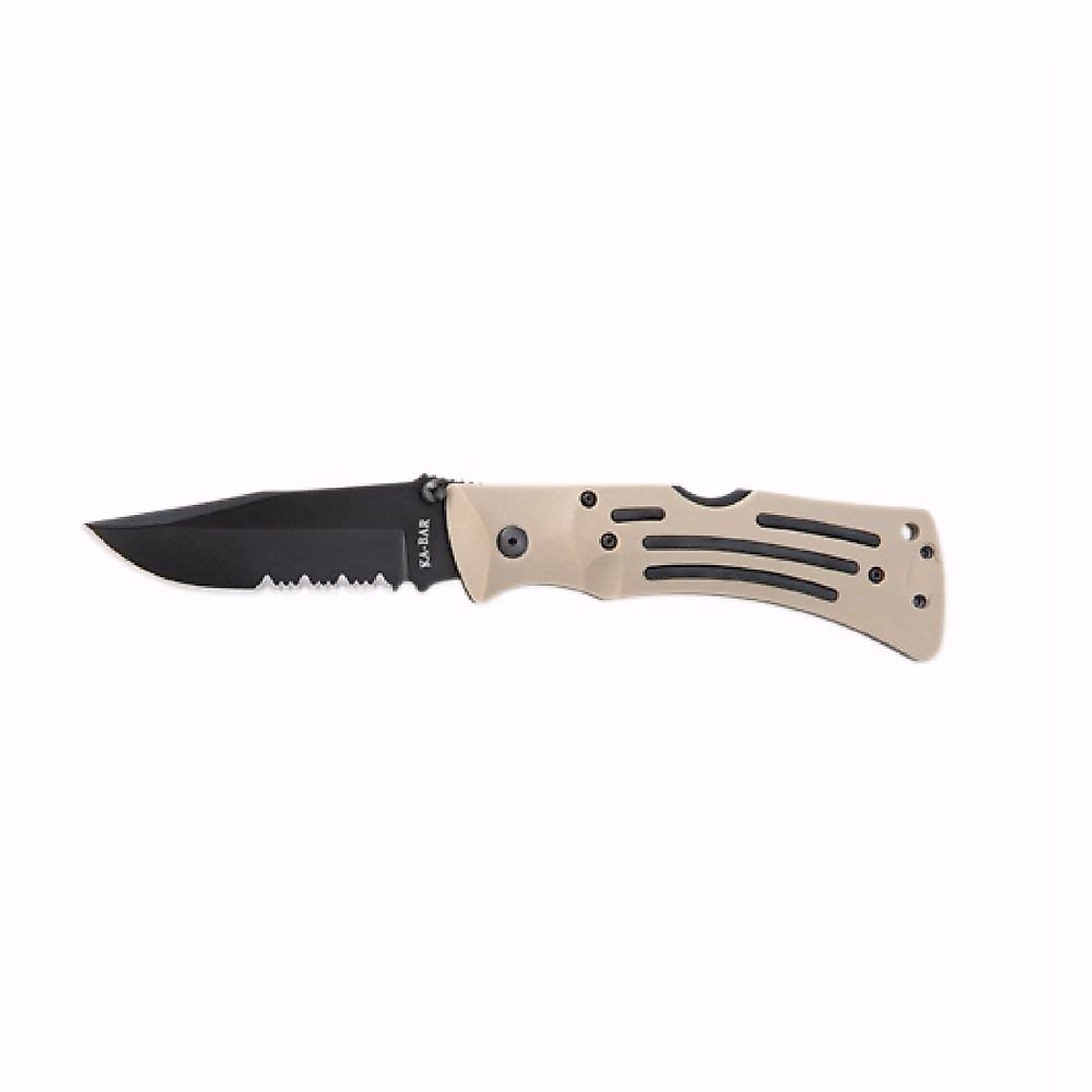 Ka-Bar 2-3053-0 Desert Mule Folder Knife,Large,Tan