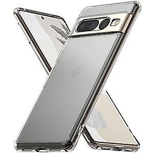 Ringke Fusion [Anti-Fingerprint Technology] Compatible with Google Pixel 7 Pro Case 5G, Protective Sturdy Back Shockproof TPU Bumper Translucent Smudge Proof Cover for Women, Men - Matte Clear