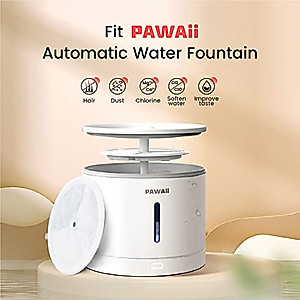 Pawaii FunFlow Cat Water Fountain, 68oz/2L Automatic Pet Water Fountain, Self Cleaning Ultra Quiet Water Fountain for Cats Inside and Small Dogs