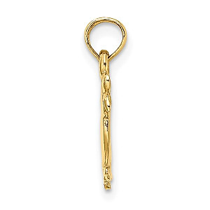 IceCarats 14K Yellow Gold Two Mallard Ducks Necklace Bird Pendant Charm 18mm x 17.3mm Only