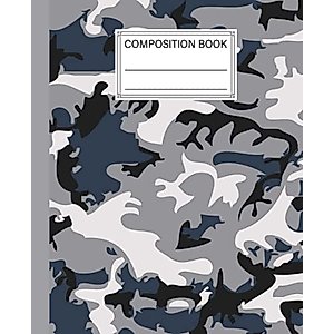 Composition Notebook: Camo Print Composition Notebook, Wide Ruled Paper Notebook Journal | Wide Blank Lined Workbook for Teens Kids Students Girls By Natalia Horn
