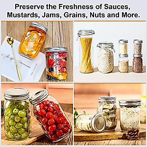 Liwin Jar Sealer and Accessory Hose Kit Compatible with Foodsaver Vacuum Sealer, Vacuum Sealer Kit for Regular & Wide-Mouth Mason Jar, Jars Sealing Hood with Hose and Jar Lids for Food Storage (White)