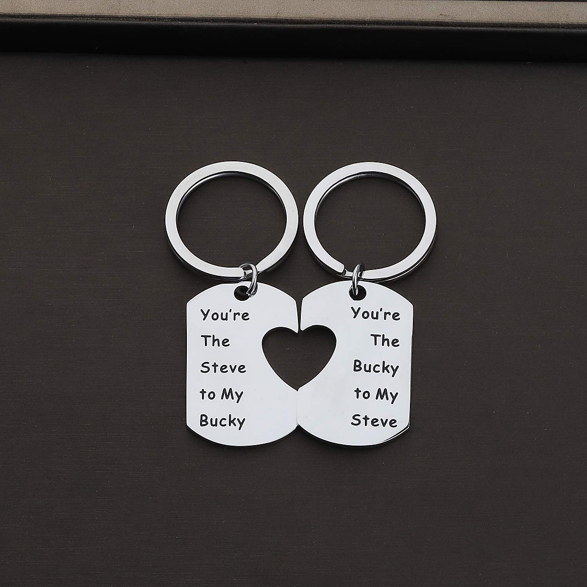 TGBJE TV Show Keychain Inspire Keychain For Boyfriend/Father/Son BFF Gift (Steven and Bucky)