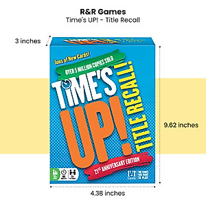 R&R Games Time’s Up!- Title Recall, Card Game, Charades Card Game