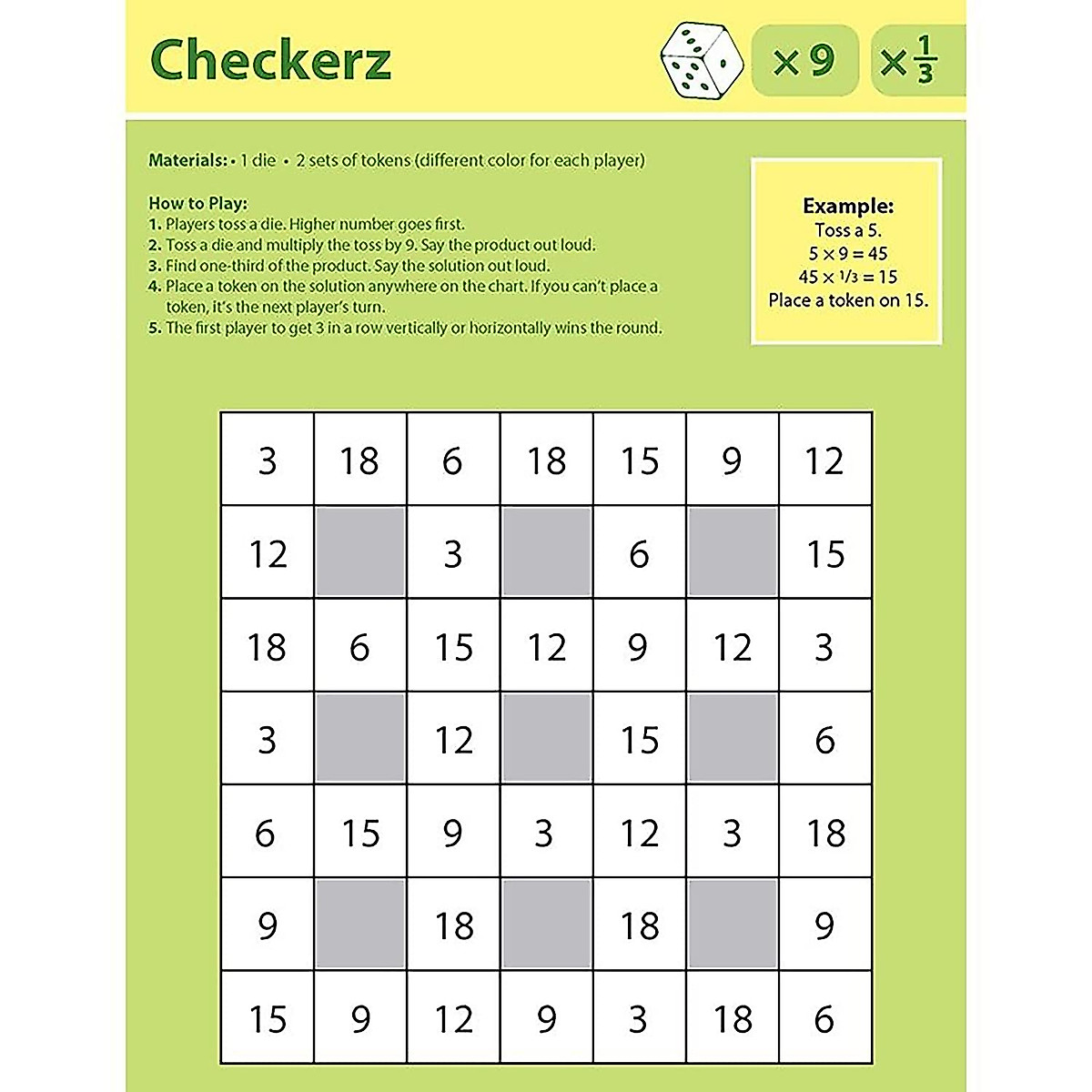 Didax Educational Resources Dice Games for Multiplication Mastery Medium