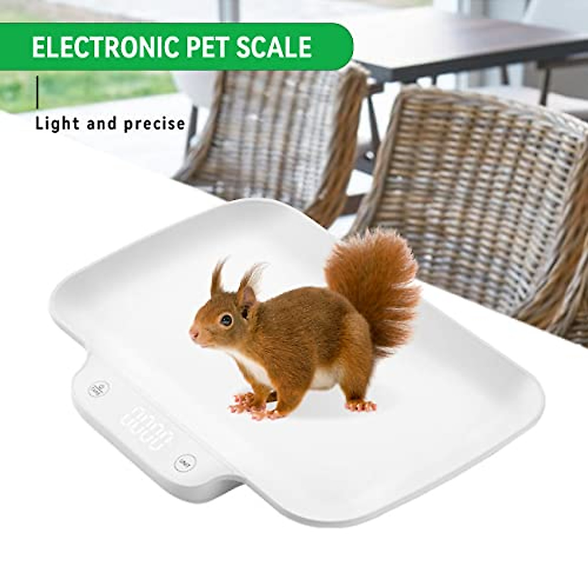 Kytree Pet Digital Scale, Puppy Scale Kitchen Weight Scale, Measures Small Animals with 33 lb/15 kg, Multi-Function Portable Electronic Scale Digital Weight for Pets