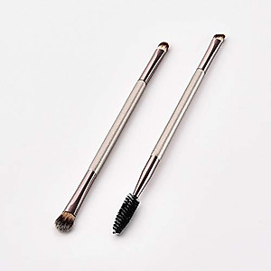 Vintage Makeup Brushes 2PCS Double End Eyelash Brush Cosmetic Eyeshadow Brush Makeup Tool Wet And Wild Makeup Brushes