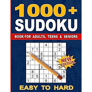 1000+ Sudoku Puzzles for Adults: A Book With More Than 1000 Sudoku Puzzles from Easy to Hard for adults.