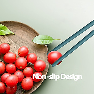 5 Pairs Chopsticks Premium Reusable Dishwasher Safe, 9.6 inch/24.3cm Chopsticks, Matte Non-Slip Chopsticks, Chinese Style Japanese Korean Chop Sticks for Food & Cooking, Dome-Dark Colorful