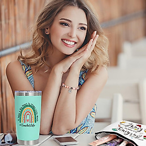 UAREHIBY Teacher Appreciation Gifts for Women,Teacher Gifts,20 OZ Teacher Tumbler for Teacher Birthday,Back to School Gift,Thank You Gifts,Teacher Valentines Day Gifts,Christmas Gifts