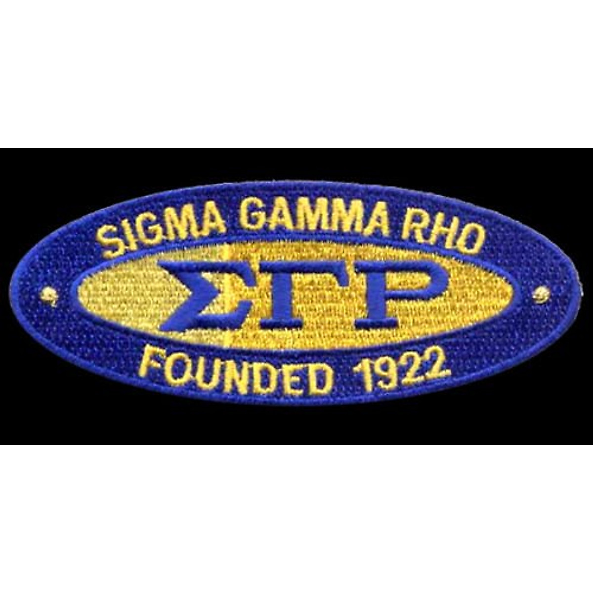 Sigma Gamma Rho New Oval Founding Date Emblem Patch