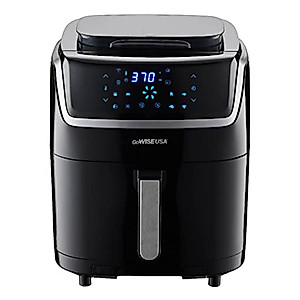 GoWISE USA 7-Quart Steam Air Fryer - with Touchscreen Display with 8 cooking presets + 100 Recipes