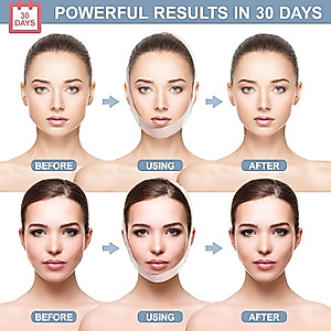 Double Chin Reducer Double Chin Eliminator V Line Lifting Mask Chin Strap for Double Chin for Women Double Chin Strap Face Slimming V Shaped Belt Reusable Facial Slimmer Shaper For Women and Men