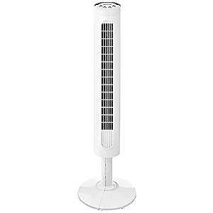 Honeywell HYF023W Comfort Control Tower Fan, Wide Area Cooling, White