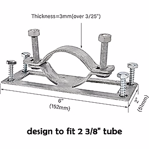 Steel 2 Wood Fence Bracket(24-Pack)，Chain Link Wood Adapter，Wood Fence for Steel Post Panel Attachment Adapter Bracket