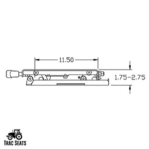 TRAC SEATS Seat Suspension Kit For Bob-Cat Bobcat ProCat Series Zero Turn Mower - SAME DAY SHIPPING - 1 Year Warranty