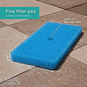 TotalPond 871980305528 Replacement Filter Pads, Black