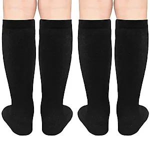 Toddler Knee High Socks for Girls Kids Soccer Socks Kids 4-6 Black Soccer Socks Boys Soccer Socks Youth Football Socks