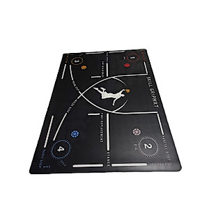 Basketball Footstep Training Mat,Basketball Train mat，Non-Slip Regular Training System Blanket, Dribble Silent Sports Auxiliary Props,Training Pace Ball Control Player Equipment (120cm*86cm*0.4cm)