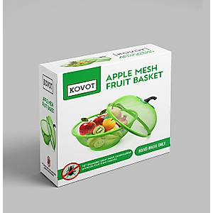 KOVOT Apple Shaped Mesh Fruit Basket | Keep Freshness In & Bugs Out