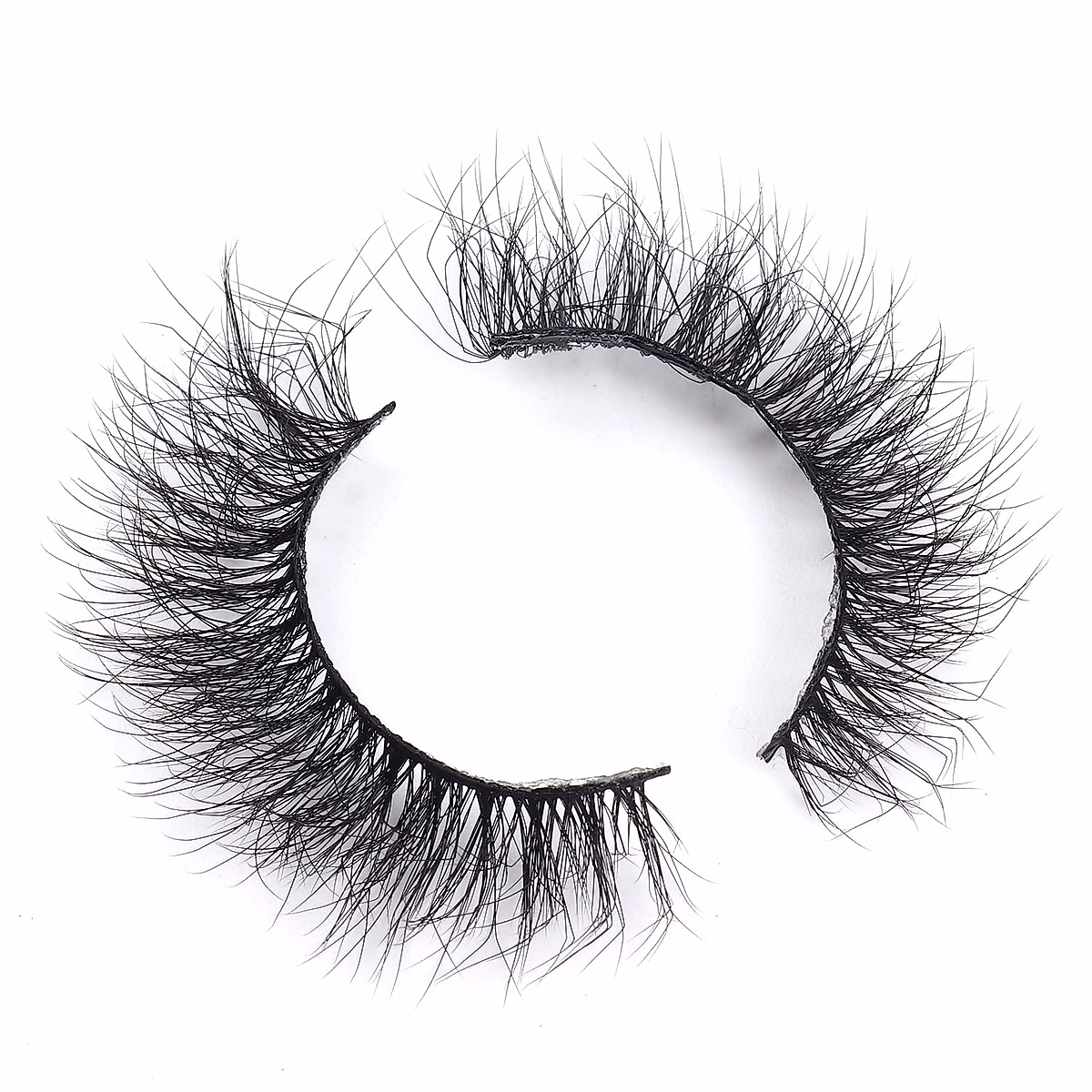 Wleec Beauty 14mm Cat Eye Eyelashes 7 Pairs 3D Wispy Fluffy False Lashes Natural Fake Eyelashes FM48