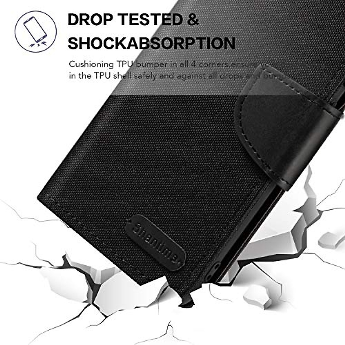 Infinix Note 5 X604 Case, Oxford Leather Wallet Case with Soft TPU Back Cover Magnet Flip Case for Infinix Note 5 X604
