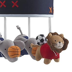 Lambs & Ivy Future All Star Sports Musical Mobile, Blue/Gray