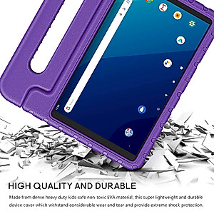 CCambro Kids Case for onn Gen 2 8 inch(100011885)/onn Surf 8 inch(ONA19TB002), Light-Weight EVA Soft Foam Durable Rugged Shockproof Kidsproof Foldable Handle Kickstand Cover for Kids - Purple