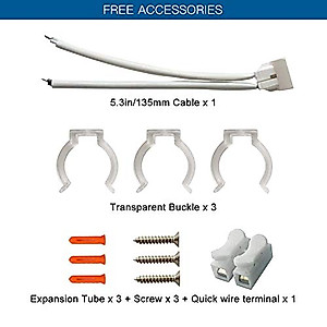 T9 LED Circline Light Bulb, 8 Inch 1600LM LED Circular Light, 13W Clear Cover 4000K Soft White Replacement for FC8T9 22-Watt Fluorescent Circular Bulb(FC8T9), Ballast Bypass Required