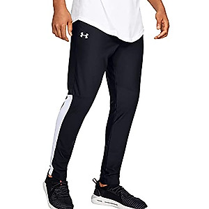 Under Armour Men's UA Twister Pants (Black/White - 001, Large)