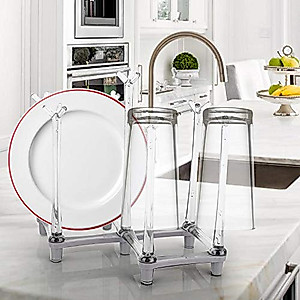 Retractable Cup Drying Rack, Drinking Glass Bottle Drainer Stand Non-slip Bottom Mug Tree Kitchen Countertop Dishes Holder Organizer Bottle Glass Rack Stand Plastic Bag Dryer Rack