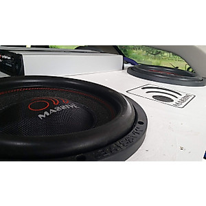 Massive Audio SUMMOXL104-10 Inch Car Audio Subwoofer, High Performance Subwoofer for Cars, Trucks, Jeeps - 10" Subwoofer 1500 Watt RMS, 3000w MAX Dual 4 Ohm, 3 Inch Voice Coil. Sold Individually