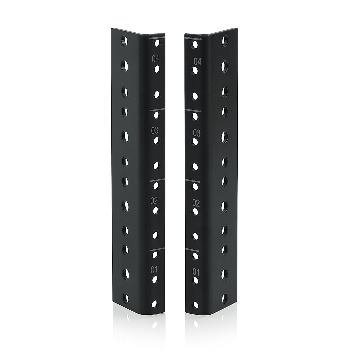 Gator Rackworks Heavy Duty Steel Rack Rail Set; 4U Rack Size (GRW-RACKRAIL-04U)