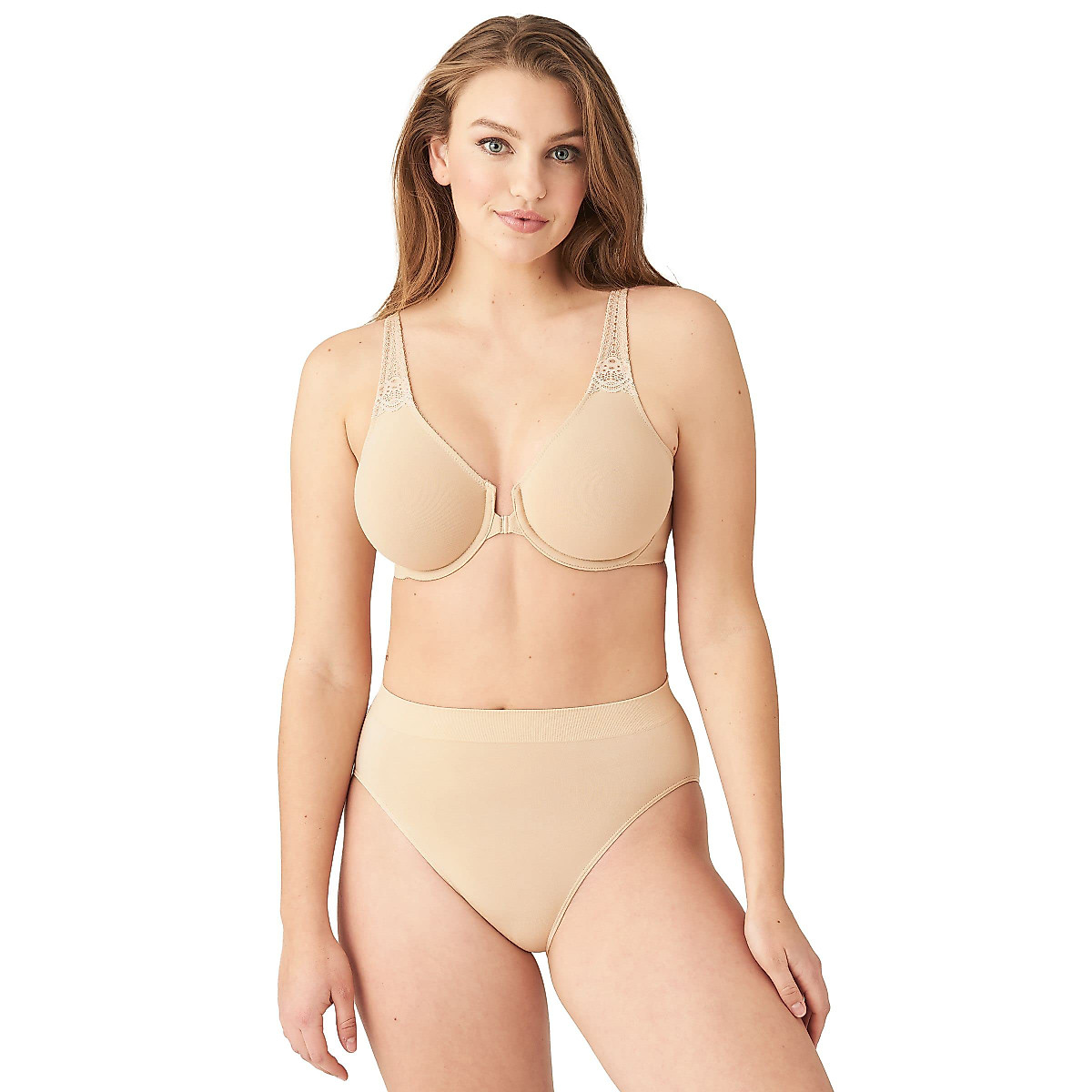 Wacoal Women's Soft Embrace Front Close Bra, Sand, 38DD