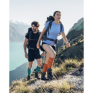 CEP Men's Merino Wool Hiking Tall Knee High Compression Socks, Stonegrey/Grey, Men, III