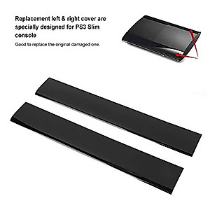 Replacement Left Right Faceplate Case Shell Cover Surface Cover for PS3 Slim Console