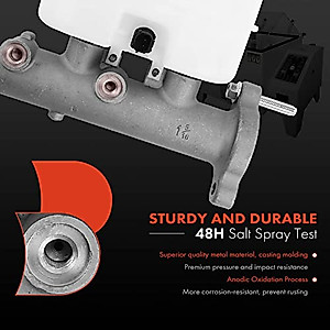 A-Premium Brake Master Cylinder with Reservoir and Sensor Compatible with Dodge Ram 2500 2005, Ram 3500 2005, L6 5.9L