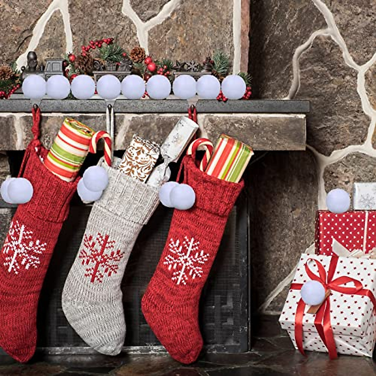 WILLBOND 80 Pcs Pom Pom Balls Craft Pom Poms Balls Fluffy Plush Balls Christmas Costume Hair Balls Christmas Decoration Felt Ball Garland Felt Balls Crafts for DIY (White, 2 Inch)