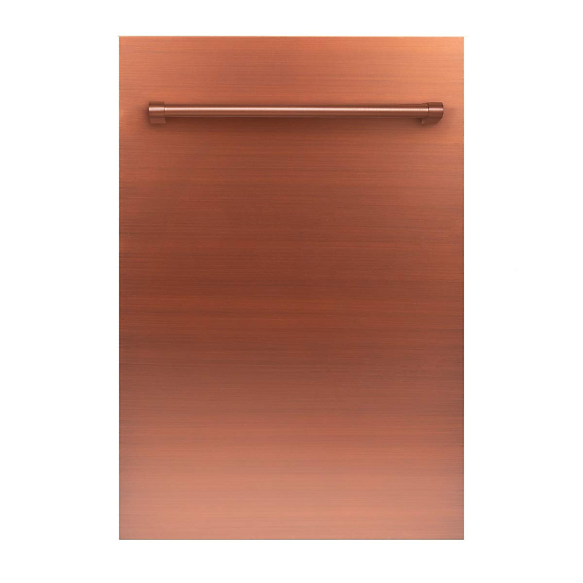 ZLINE 18 in. Compact Top Control Dishwasher in Copper 120-Volt with Stainless Steel Tub and Traditional Style Handle